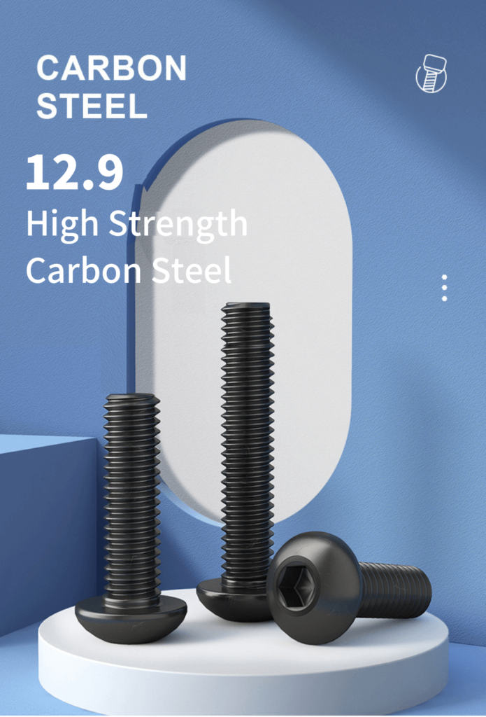 Grade 12.9 Button Head Steel Screws - iKabon